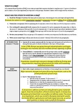 AP World History Modern DBQ Review And Examples TPT