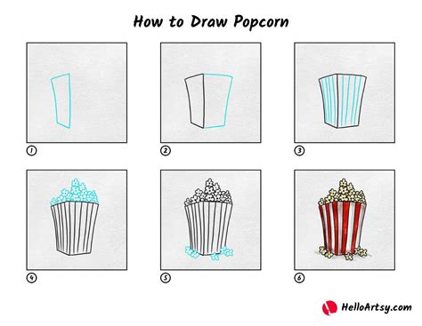 How To Draw Popcorn In A Bowl At Milla Stelzer Blog