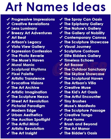 Cool Creative Names