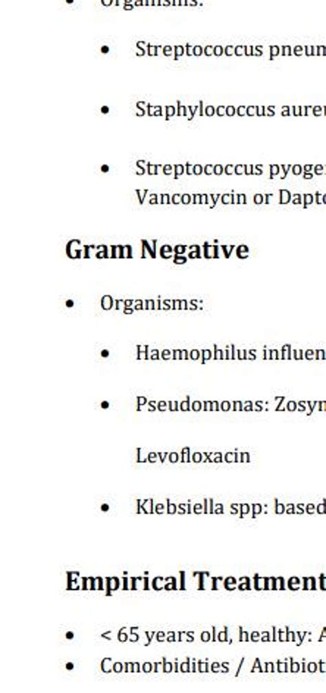 Antibiotic Quick Guide Pneumonia Etsy