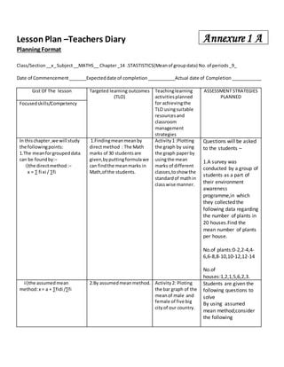 CLASS X MATHS STATISTICS PDF