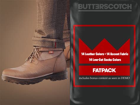 Second Life Marketplace Butterscotch Nolan Boots {fatpack}