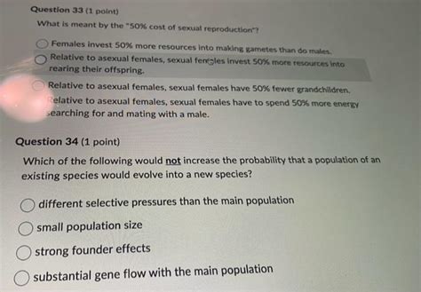 Solved Question 33 1 Point What Is Meant By The −50 Cost