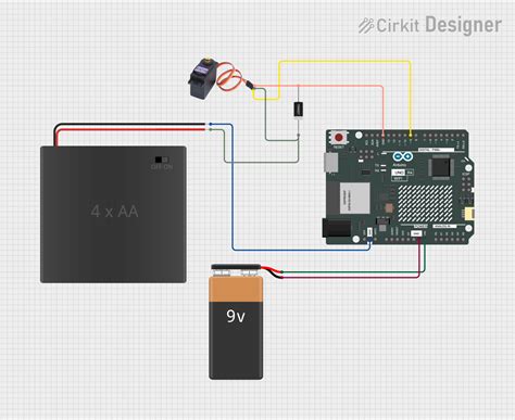 Arduino Uno R4 Wifi Controlled Servo Motor With Diode Protection How To Guide And Editable