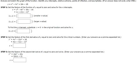 solved analyze and sketch the graph of the function