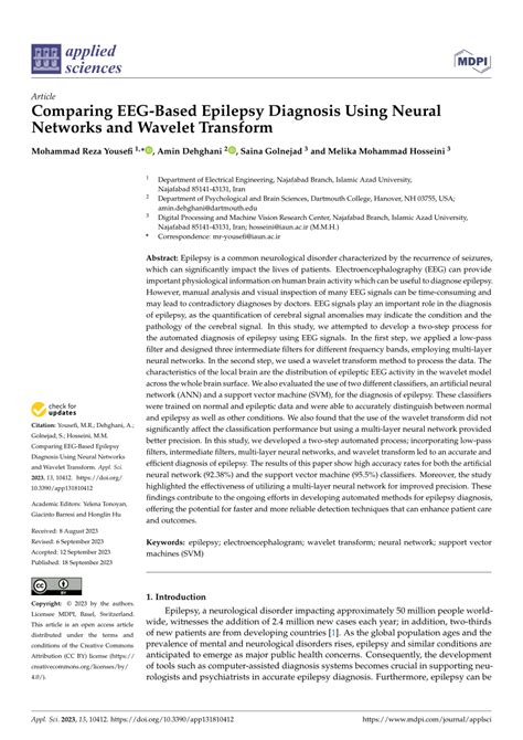 Pdf Comparing Eeg Based Epilepsy Diagnosis Using Neural Networks And