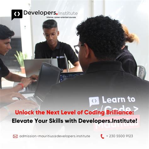 Codemastery Developersinstitute Codebeyondlimits Developersinstitutemauritius