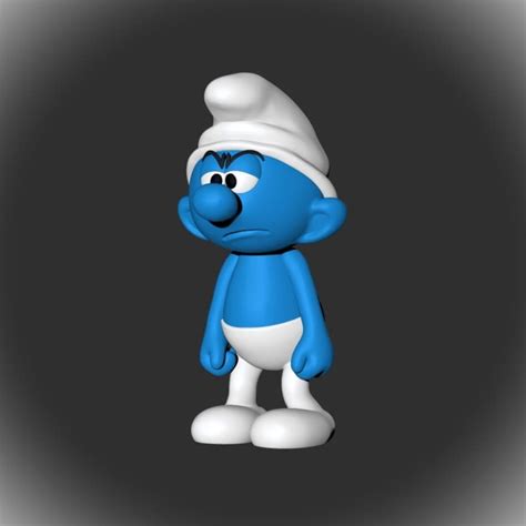 Grumpy Smurf 3d Model By Chelscct Chelseycreatesthings On Thangs