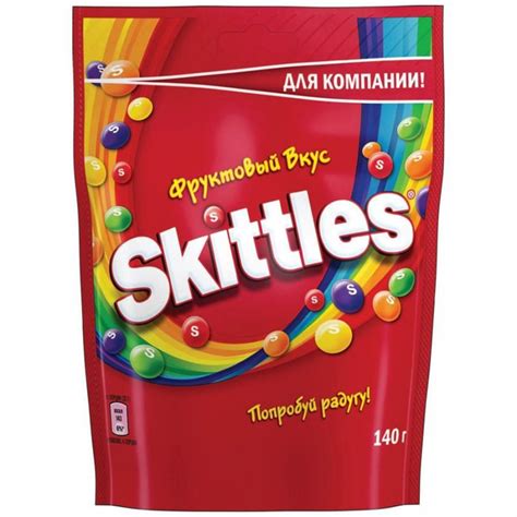 Драже Skittles Фруктовый вкус, 140г. - купить с доставкой по выгодным ...