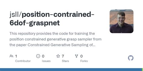 Github Jsll Position Contrained 6dof Graspnet This Repository Provides The Code For Training