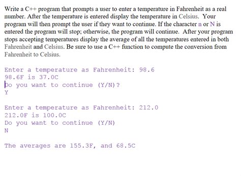 Solved Write A C Program That Prompts A User To Enter A Chegg