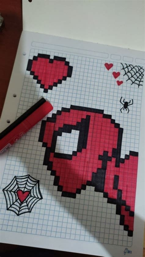 Pixel Art De Spiderman