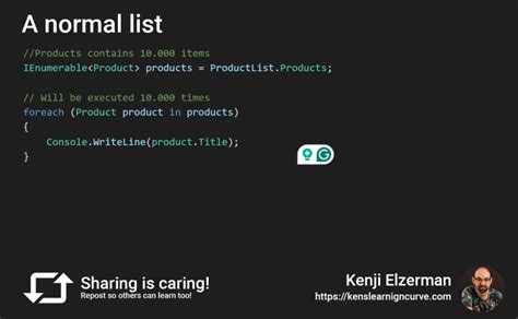 Kenji Elzerman On Linkedin Chunks Collections Dotnet Lists Development Csharp