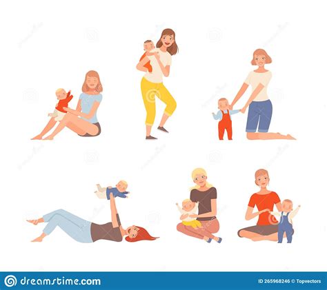 Moms Holding Trophies Royalty Free Illustration