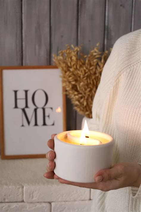 Тепло… уют… свеча в гипсовом подсвечнике инь янь Свеча Подсвечники Инь янь