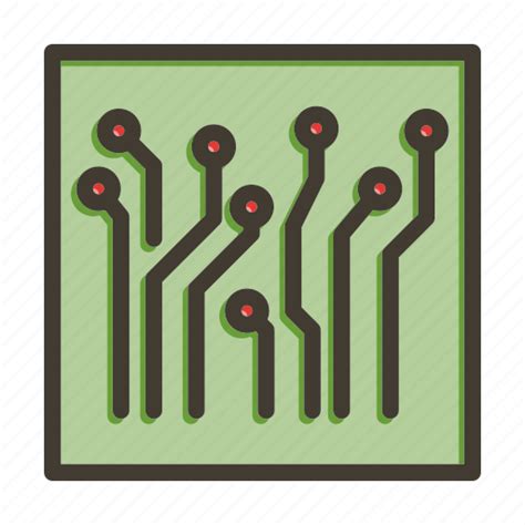 Circuit Chip Processor Technology Microchip Icon Download On Iconfinder