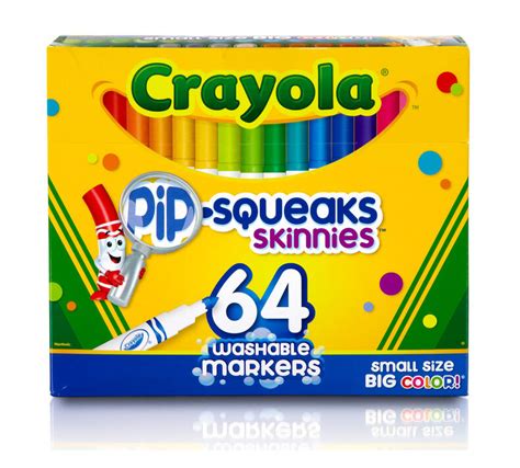 Pip Squeaks Washable Markers 64 Count Crayola