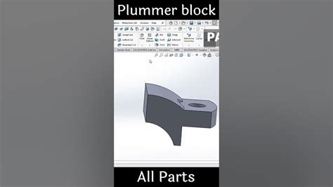 How To Design Plummer Block Parts In Solidworks Shorts Youtube