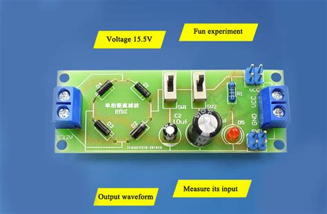 1n4007 Single Phase Rectifier Filter Circuit Electronic Diy Kit Zeus
