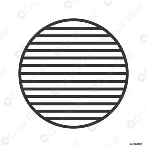 Whole Symbol Linear Icon Stock Vector 4387888 Crushpixel