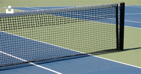 흰색과 파란색 테니스 네트 사진 Unsplash의 무료 테니스 코트 이미지