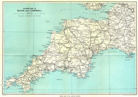 Printable Map Of Cornwall And Devon