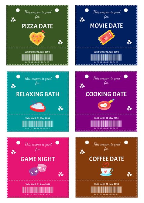Minimal Love Coupon Template Word Google Docs Highfile