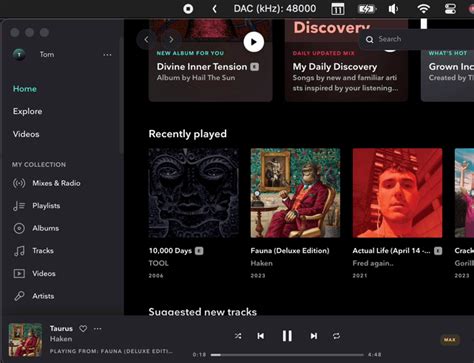 Show Current Playing Sample Rate Of Dac In Macos Top Menu Rtidal