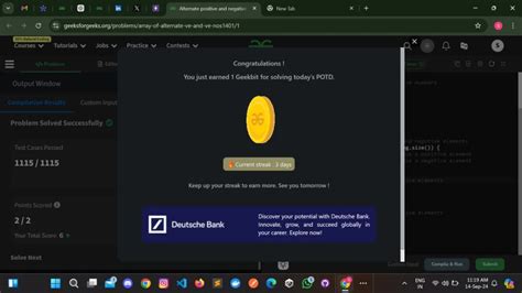 Simran Khan On Linkedin Geekstreak2024 Deutschebank Geeksforgeeks