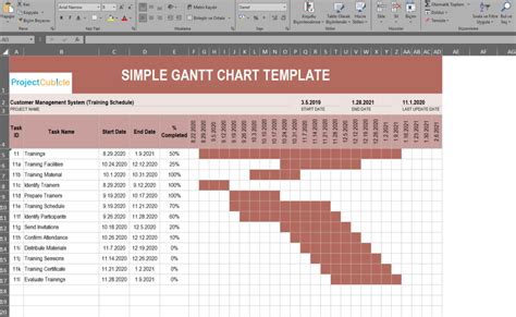 Microsoft Excel Gantt Project Planner Template Servwolf