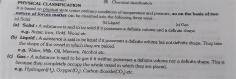 Physical Classificationii Chemical Classificationit Is Based On Physi