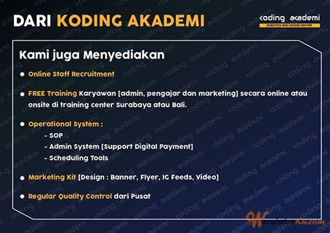 Franchise Koding Akademi Peluang Usaha Kursus Coding Dan Robotic Waralaba Ku