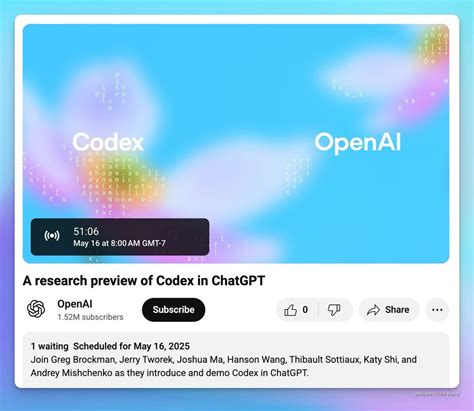 Openai Launches Codex Ai Agent In Chatgpt Powered By Codex 1 For Pro Enterprise And Team