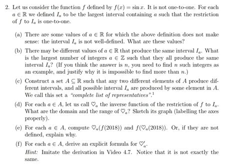 Solved 2 Let Us Consider The Function F Defined By F X Chegg Com