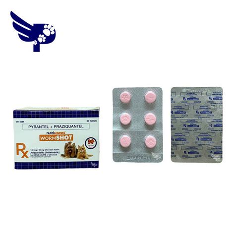 Nutri Chunks Wormshot Sold Per 6 Tablets 1 Blister Pack