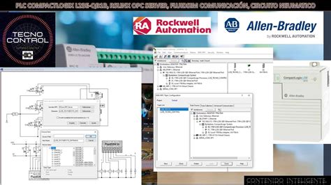 05 Plc Compactlogix L23e Qb1b Rslinx Opc Server Fluidsim ComunicaciÓn Circuito Neumatico