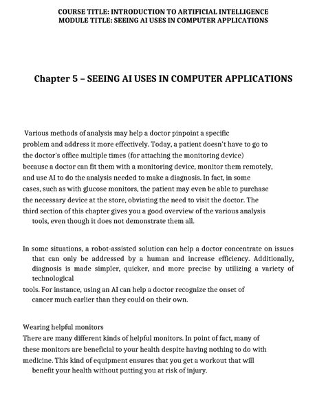 week 5 introduction to artificial intelligence week 5 module title