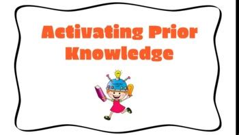 Activating Prior Knowledge Powerpoint By The Teachers Mate Tpt