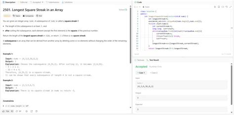 Harsh Pahwa On Linkedin Day 50 Of Revising Dsa And Solving Problems Today I Solved Longest Square