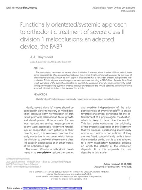 Functionally Orientatedsystemic Approach To Orthod Pdf