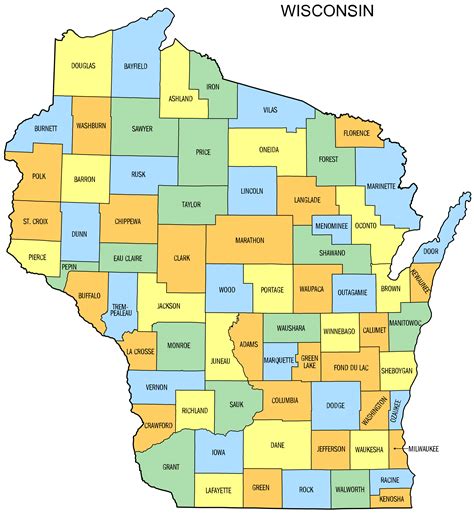 Wisconsin Cities Map Guide Of The World
