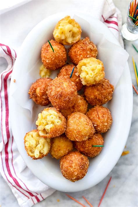 Crispy Fried Mac And Cheese Balls Recipe Foodiecrush