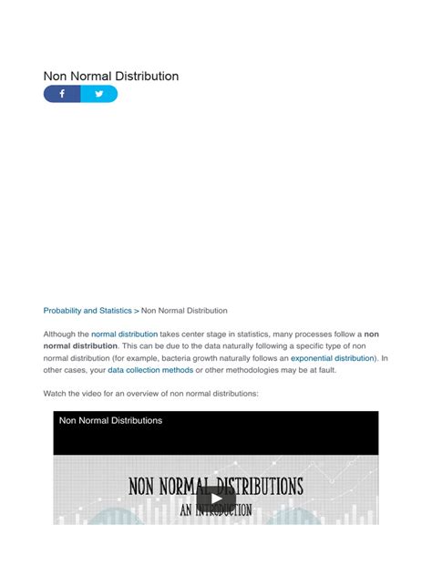 Non Normal Distribution Big Pdf Normal Distribution Statistical