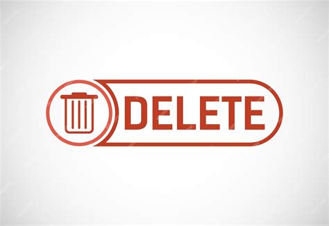 premium vector delete button trash can bin symbol delete web icon