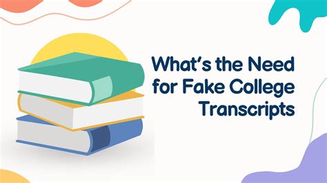 Fake College Transcript