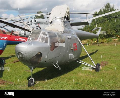 This Image Captures The Mil Mi 1 A Soviet Made Helicopter Displayed