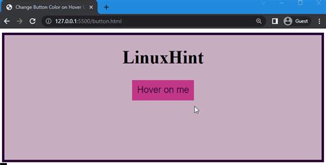 How To Change Button Color On Hover In CSS