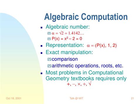 Ppt Survey And Recent Results Robust Geometric Computation