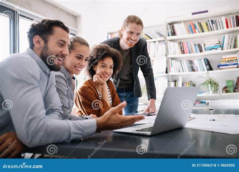Programmer Working In A Software Developing Company Stock Photo Image