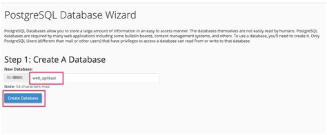Cara Membuat Database Postgresql Di Cpanel Hosting